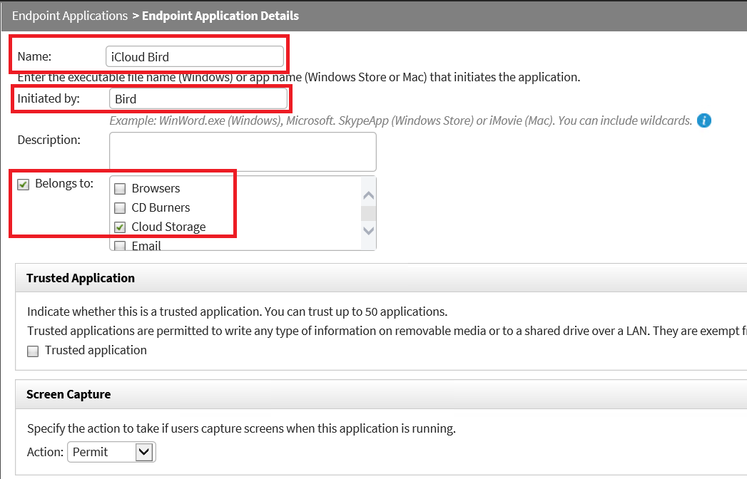 Enabling Mac DLP Endpoint File Access Monitoring for iCloud