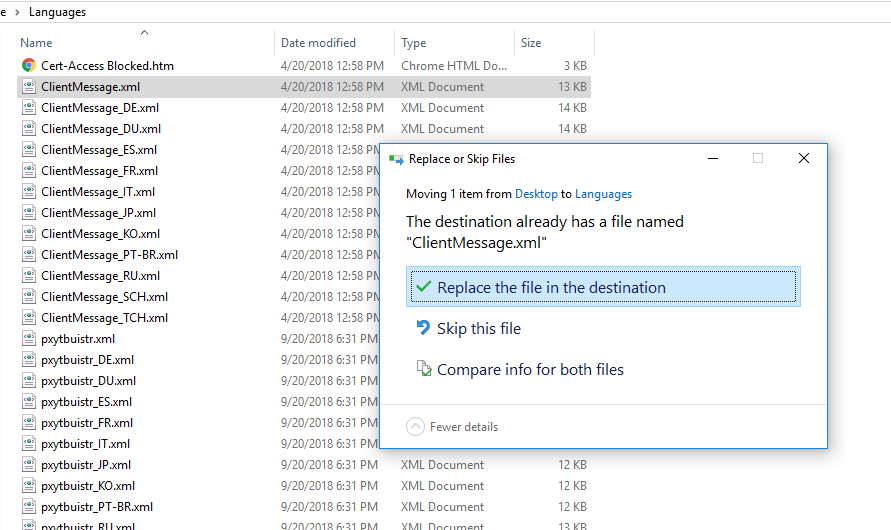Replacing the Message Template XML in the Forcepoint Endpoint All-in-One Package Builder for Web ...