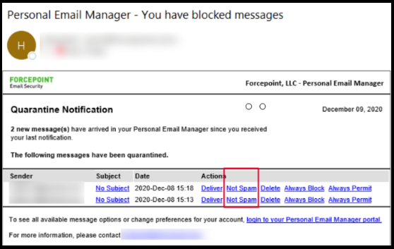 How can End Users Submit Spam? (Forcepoint Email Security On-Premises)
