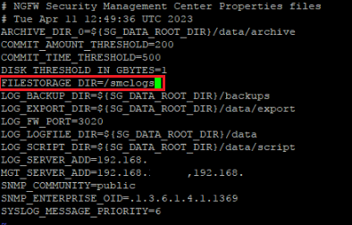 How to Change the SMC Log Storage Directory