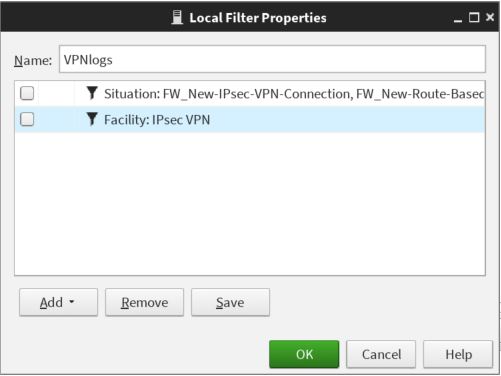 How to Create a Log Forwarding Filter to Match VPN Connection Log Entries
