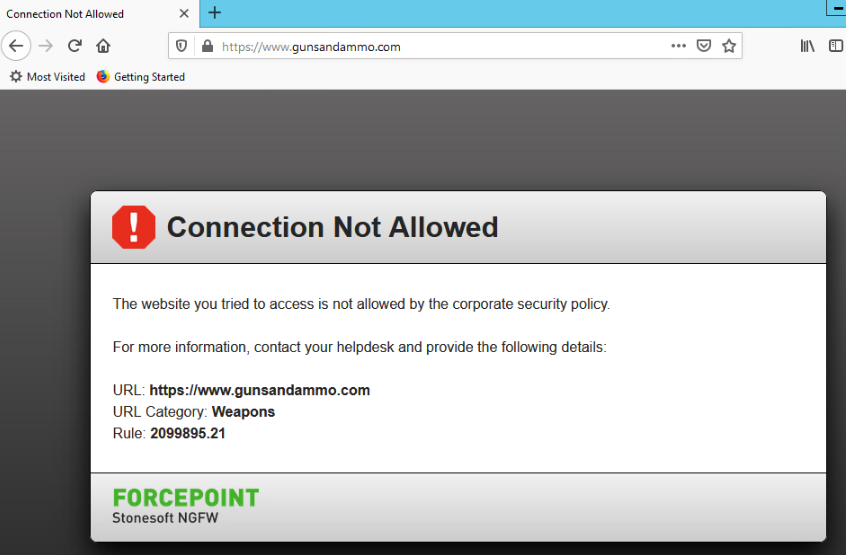 Showing User Response Block Page with HTTPS Connections