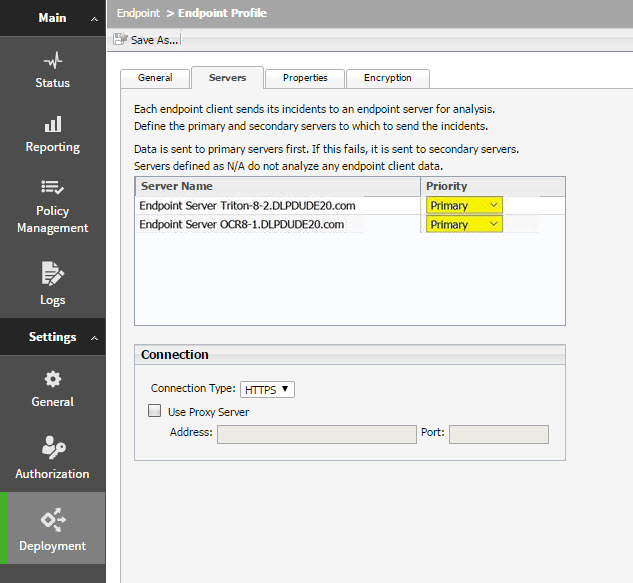 Configuring Load Balancing and High Availability for Forcepoint DLP Endpoint Servers