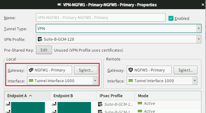 What are the differences between NGFW Policy-Based VPN and Route-Based VPN