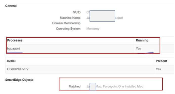 Finding if the SmartEdge Agent Device Is Matching the Forcepoint ONE Device Profile Criteria?