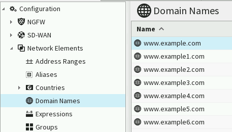 How to Import Several Domain Name Elements to SMC