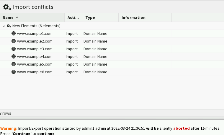How to Import Several Domain Name Elements to SMC