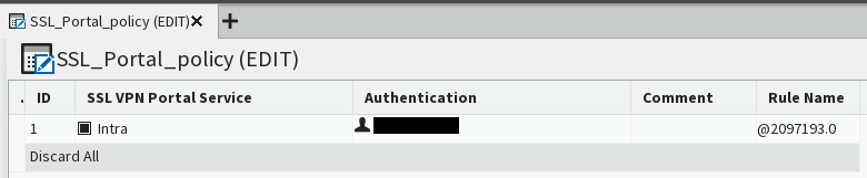 SSL VPN Portal Configuration Example