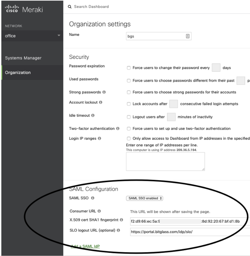 Configuring Forcepoint ONE as an IdP for Custom Application – Meraki
