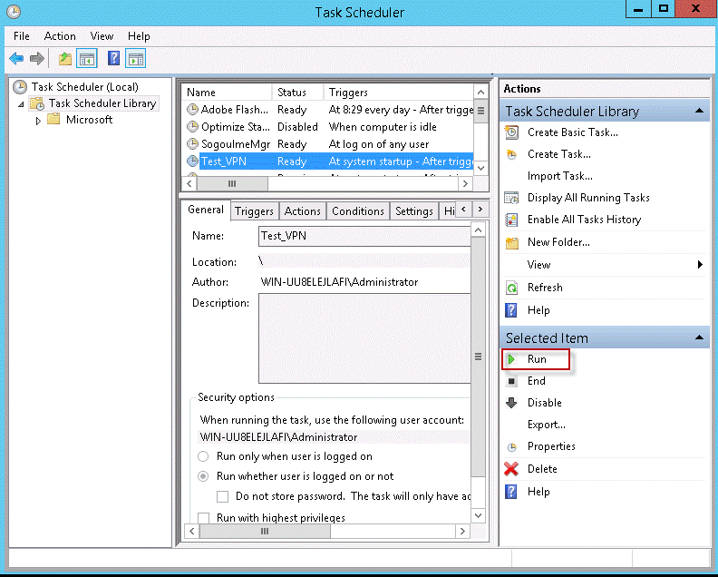 Creating an automatic VPN connection script for TRITON AP-DATA Email Gateway