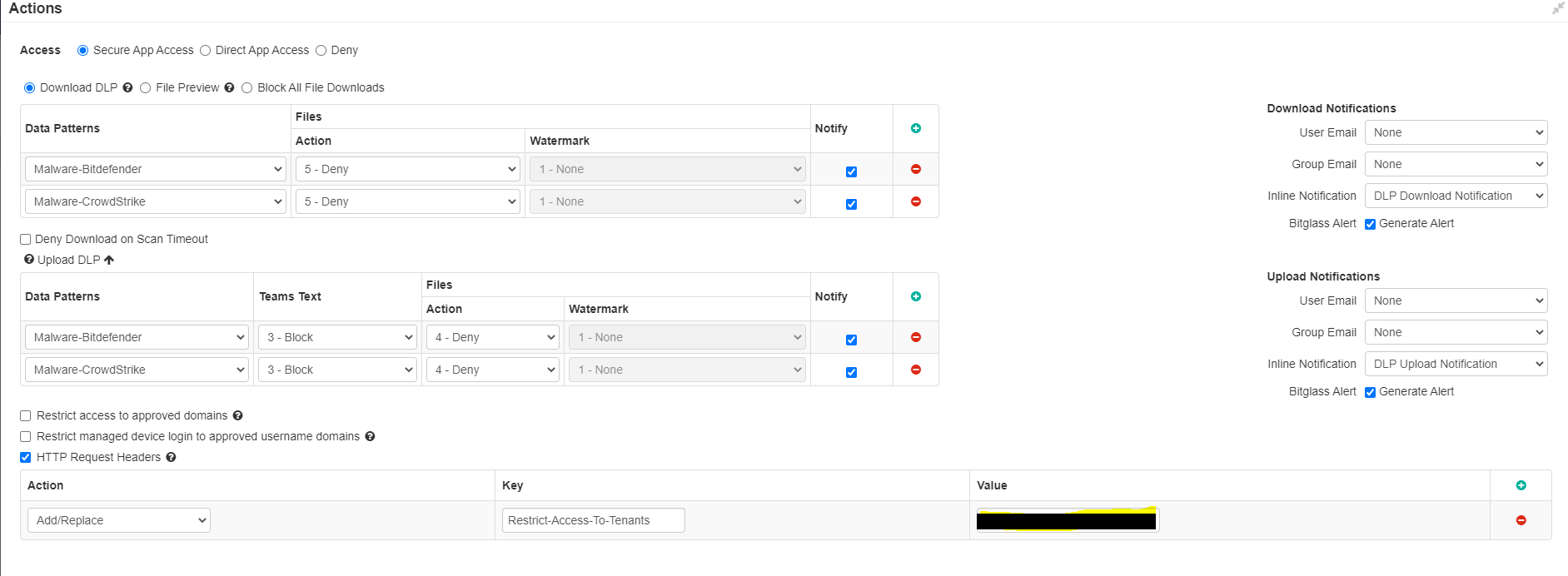Enable Tenants Restriction for 0365