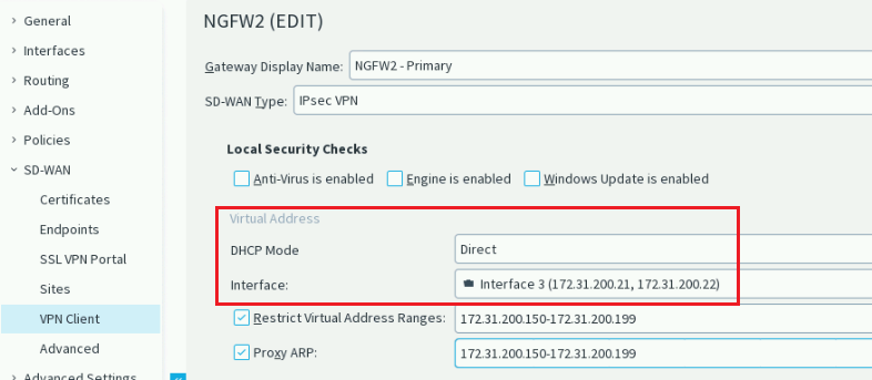 VPN Client Virtual IP Address Process
