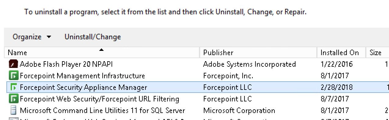 Forcepoint Security Appliance Manager (FSAM) Installation and Upgrade ...