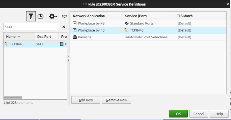 Network Application matching and URL filtering on custom ports