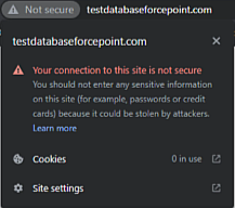 Test Web Filtering using Testdatabase