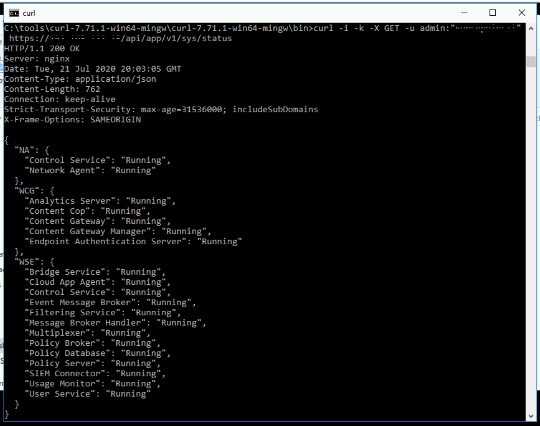 Using the RESTAPI with Forcepoint Web Security