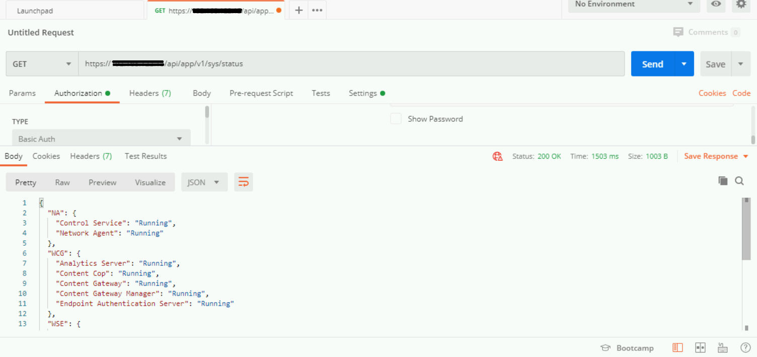 Using the RESTAPI with Forcepoint Web Security