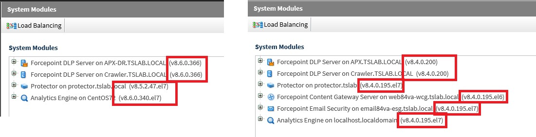 Determining the Version(s) of Installed Forcepoint DLP Components