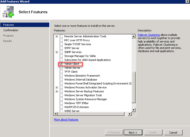 Enabling and using telnet to test Forcepoint ports