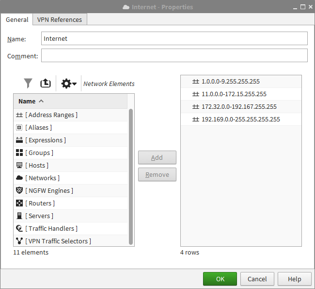 How to Configure Forcepoint VPN Client to Route Only Internet Traffic through the VPN Tunnel