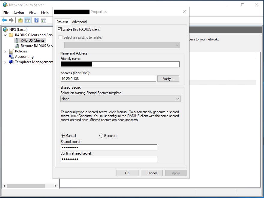 How to Setup Secure SD-WAN Engine User Authentication with Windows Network Policy Server (NPS)