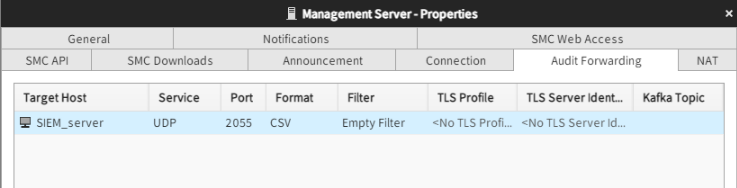 How To Configure Smc Audit Log Forwarding